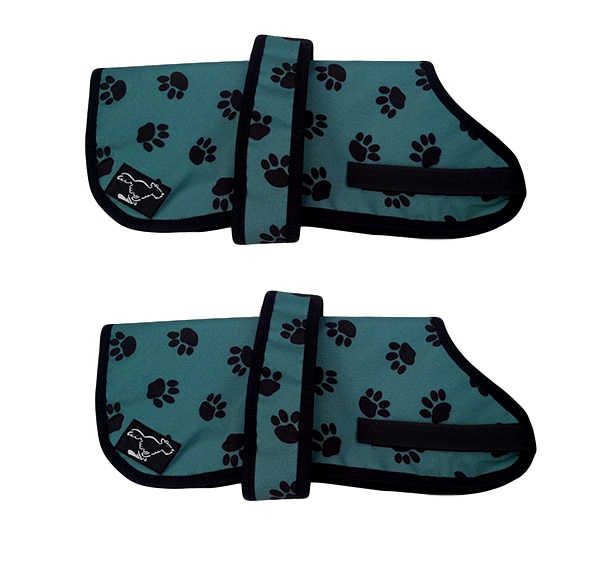 Personalised Waterproof Dog Coats | Green Pawprint
